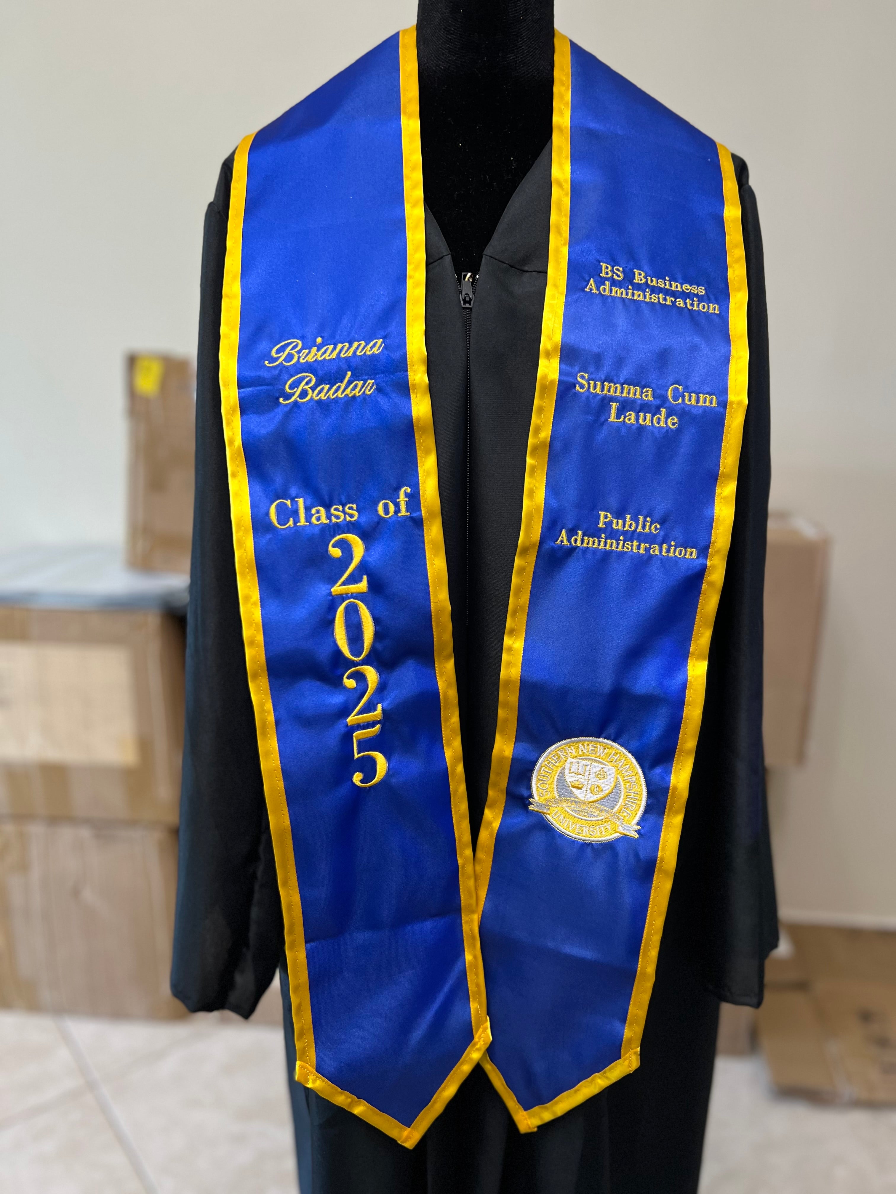 Embroidery Graduation Stole – ElleJay